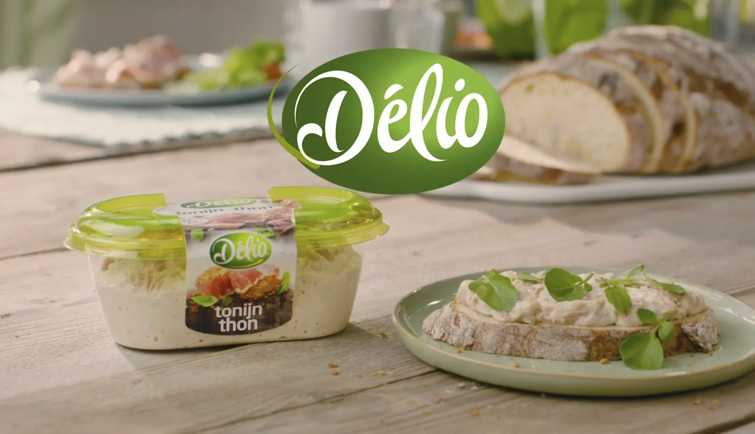 Délio tuna spread % sandwich - French Beans Food Photography